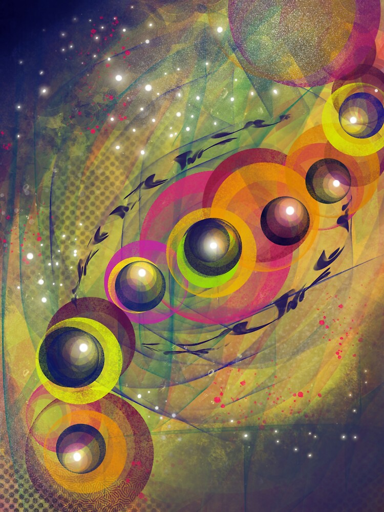 "Planet parade" Sticker for Sale by TurtledInk | Redbubble