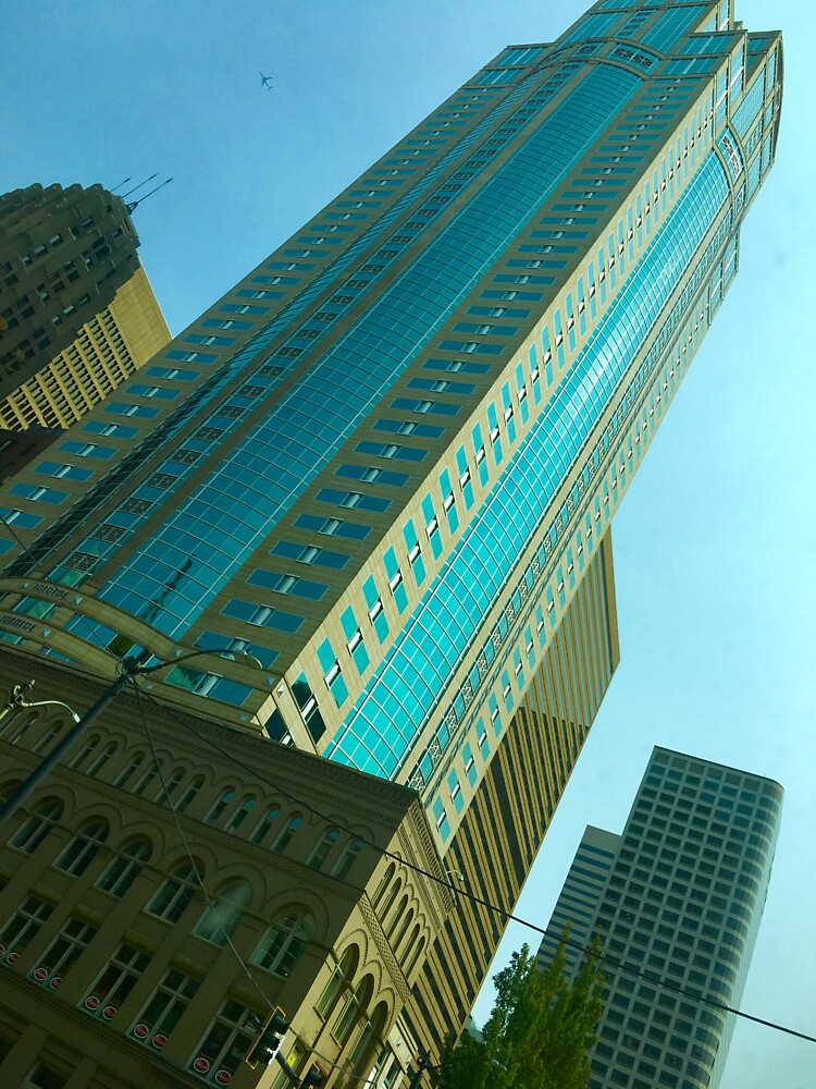 "Seattle Building" Sticker by clouds-la | Redbubble