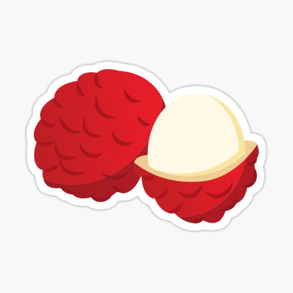 "Lychee Fruit" Sticker by Walk-It-Off | Redbubble