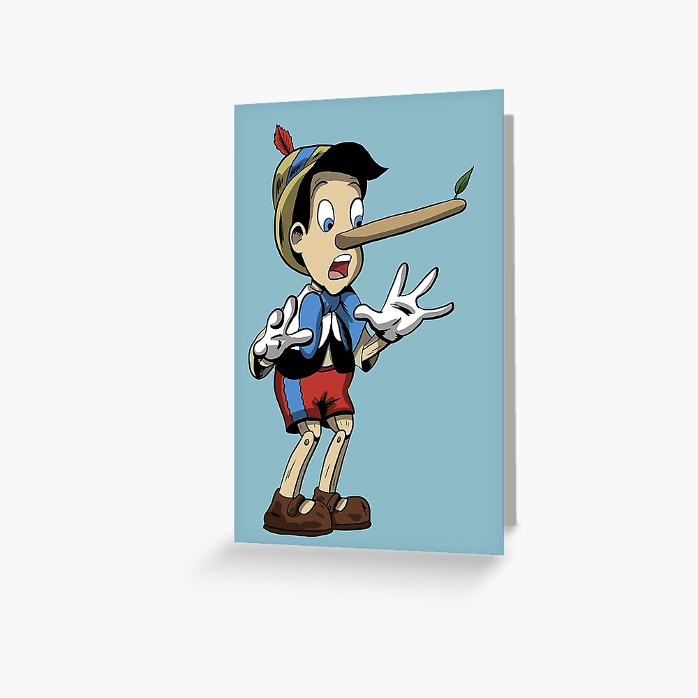 "Pinocchio" Greeting Card for Sale by blacksnowcomics | Redbubble