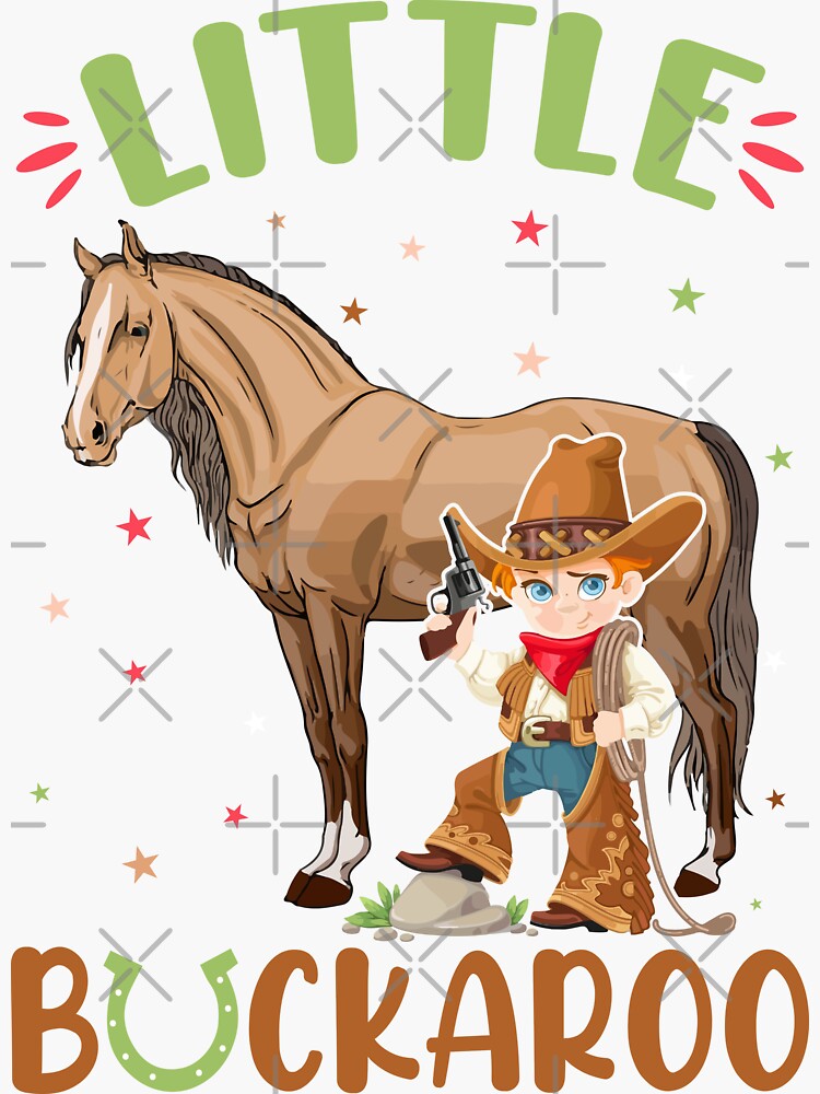 "Little buckaroo" Sticker by SergeantSwagger | Redbubble