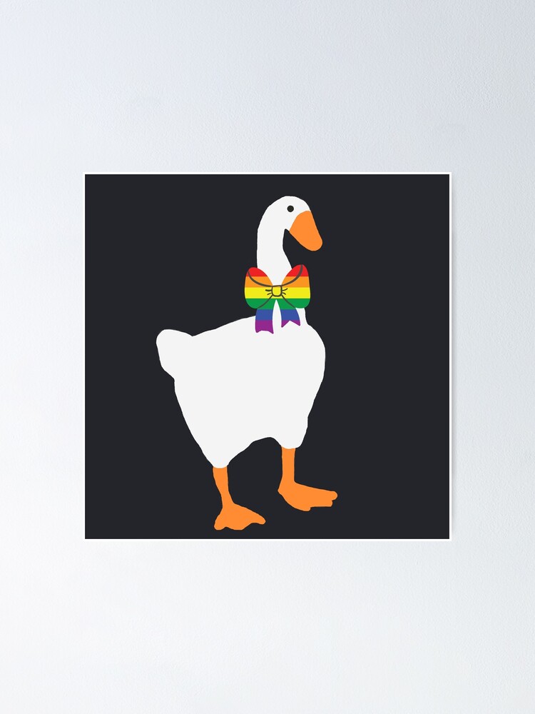 "Horrible goose - LGBTQ+ flag Ribbon" Poster for Sale by KwuarmSmoke ...