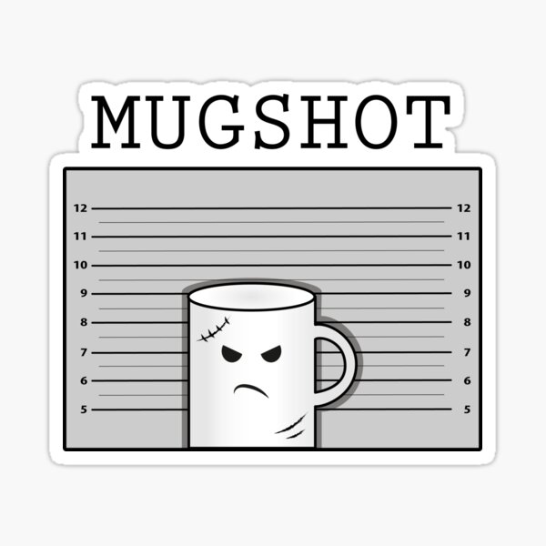 "Mugshot" Sticker for Sale by chyneyee | Redbubble