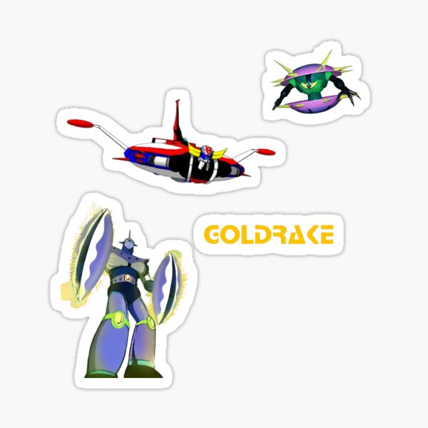"Golgoths & Goldrake" Sticker for Sale by Ommik | Redbubble