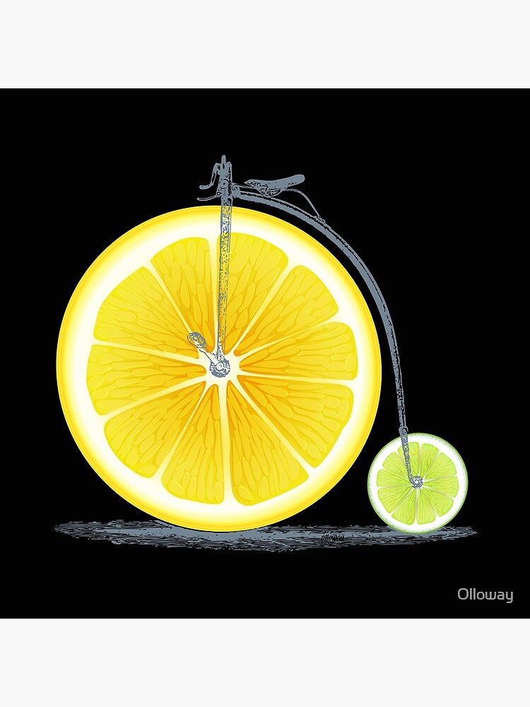 "Vintage Lemon Lime Bike with Retro Cycle Frame Look and Lemon and Green Citrus Wheels, where ...