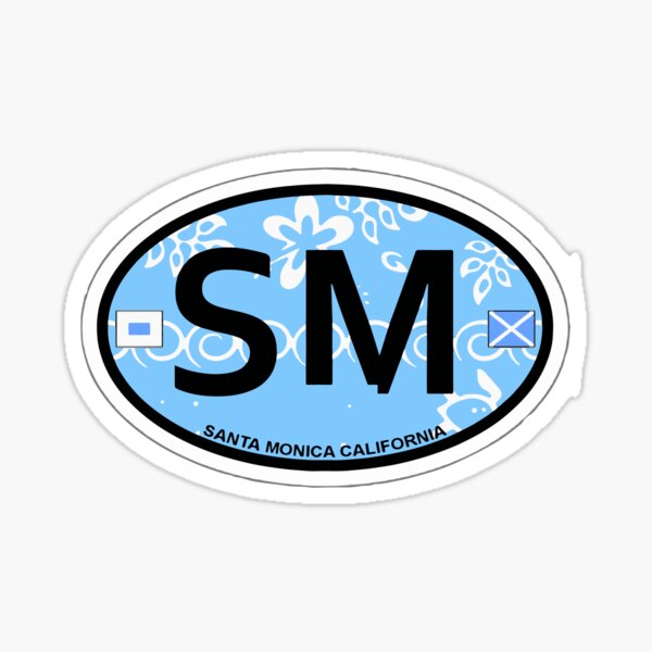"Santa Monica." Sticker for Sale by ishore1 | Redbubble