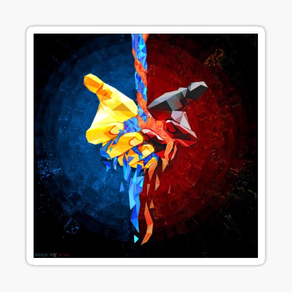 "good or bad" Sticker for Sale by Nadiia07 | Redbubble