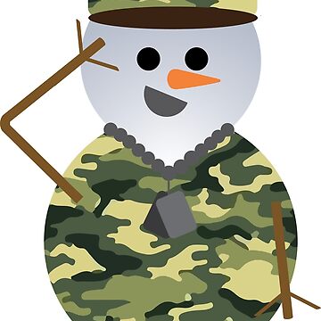 "snowman military" Poster for Sale by Gwenvell | Redbubble