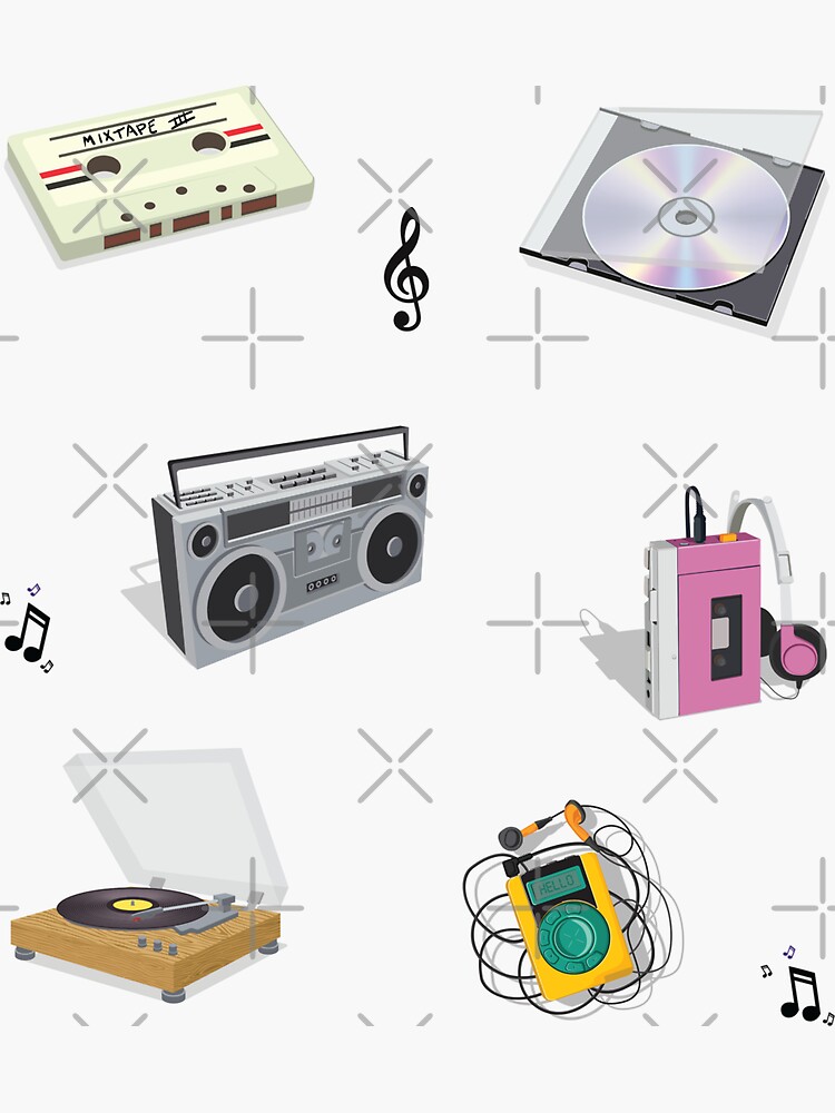 "Music Sticker Pack, Music Posters, Magnet Pack" Sticker for Sale by ...