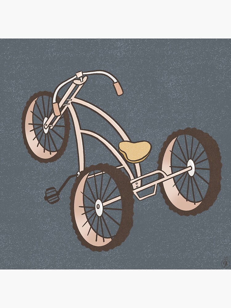 "Tricycle" Sticker for Sale by jennastaller | Redbubble