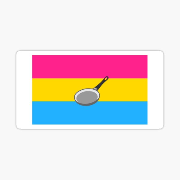 "Pansexual Pride Flag with Pan" Sticker for Sale by acobrien | Redbubble