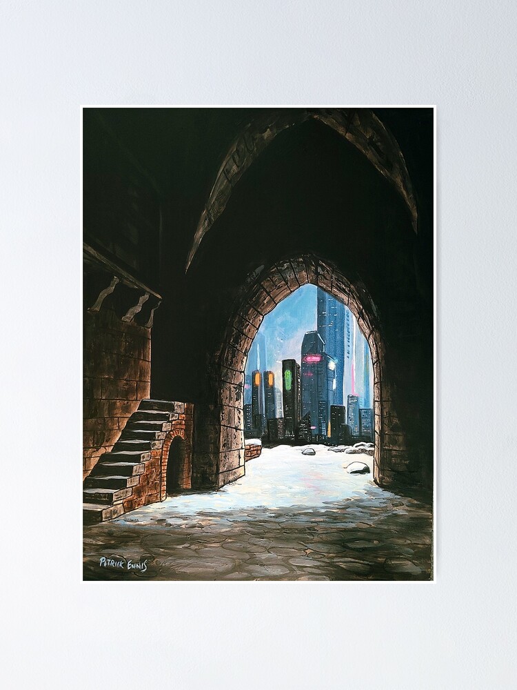 "The past meets the future" Poster for Sale by PatrickEnnis | Redbubble