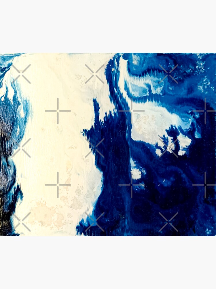 "Deep Blue Wave " Sticker by aorsler | Redbubble