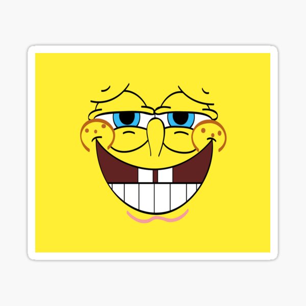 "sponge face" Sticker for Sale by mcnamara1121 | Redbubble