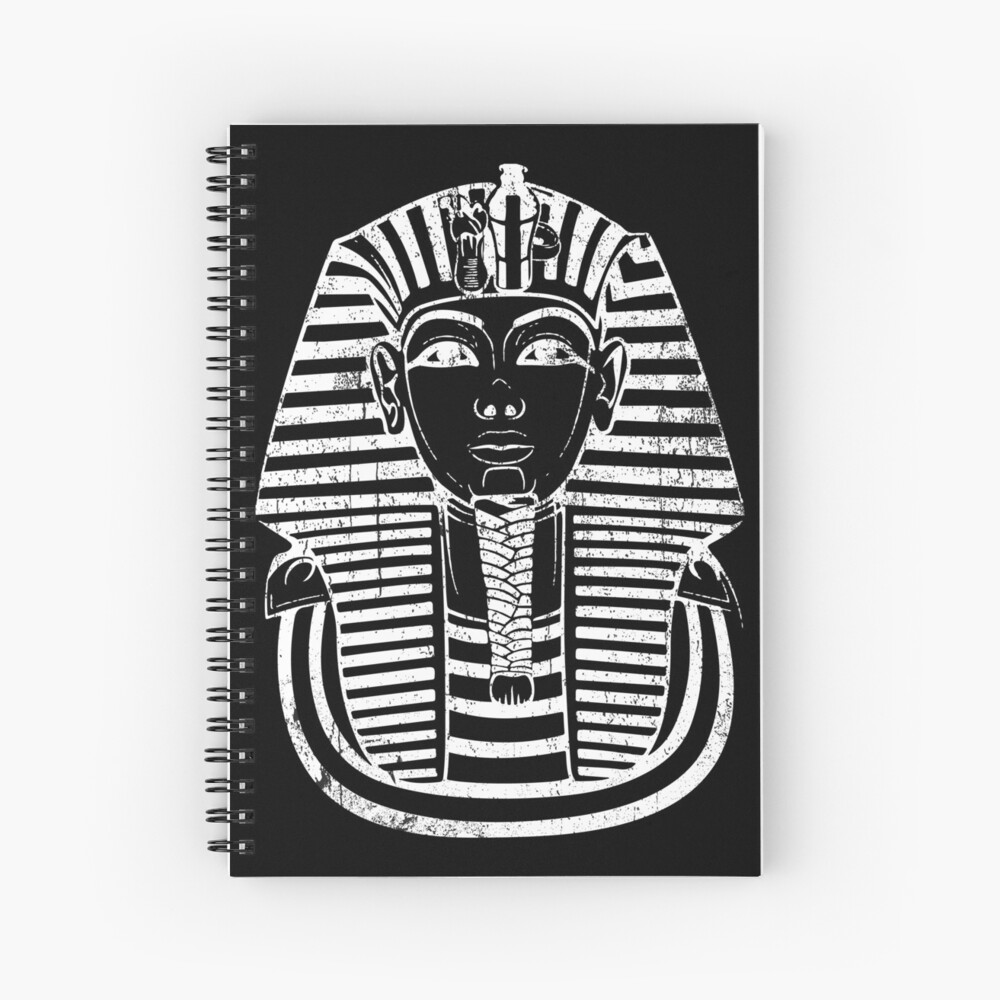 "Ancient Egyptian pharaoh king - King Tut Tutankhamun" Spiral Notebook ...