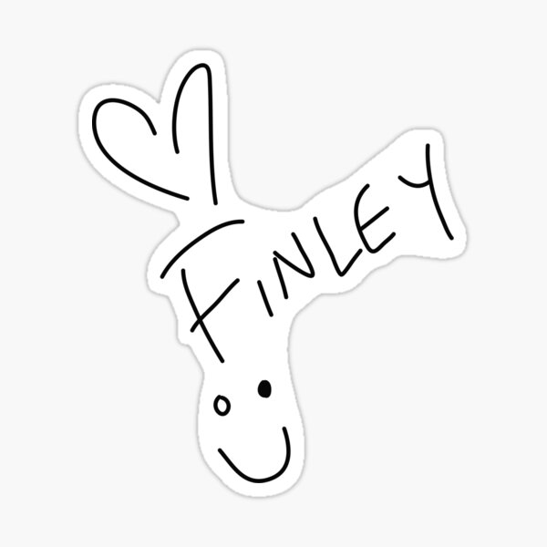 "Finley note" Sticker for Sale by sammycxsey | Redbubble