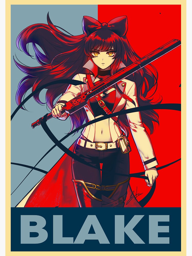 "Blake RWBY anime girl ruby ugly christmas" Sticker for Sale by ...