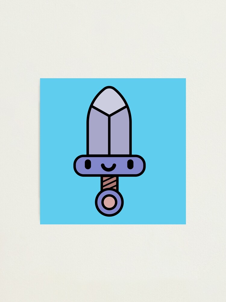 Lámina fotográfica «Frantic Fighter Cute Chibi Sword» de ...