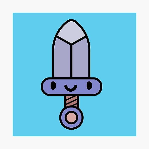 Lámina fotográfica «Frantic Fighter Cute Chibi Sword» de ...