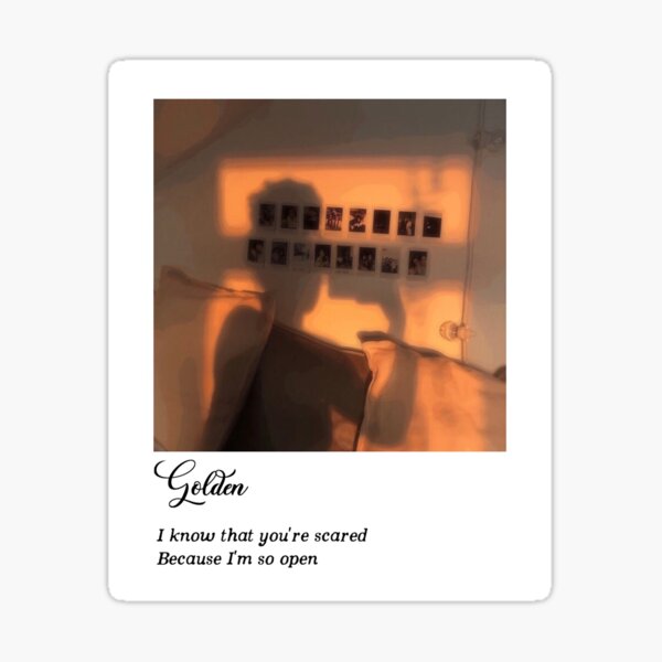 "Golden - Harry Styles" Sticker for Sale by FedeBarbarulo | Redbubble