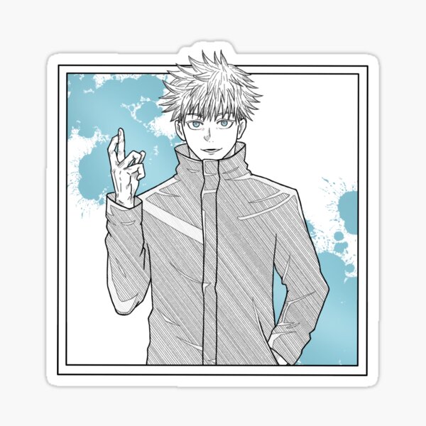 "Gojo Satoru (Jujutsu Kaisen) Black White" Sticker for Sale by KaguArts ...