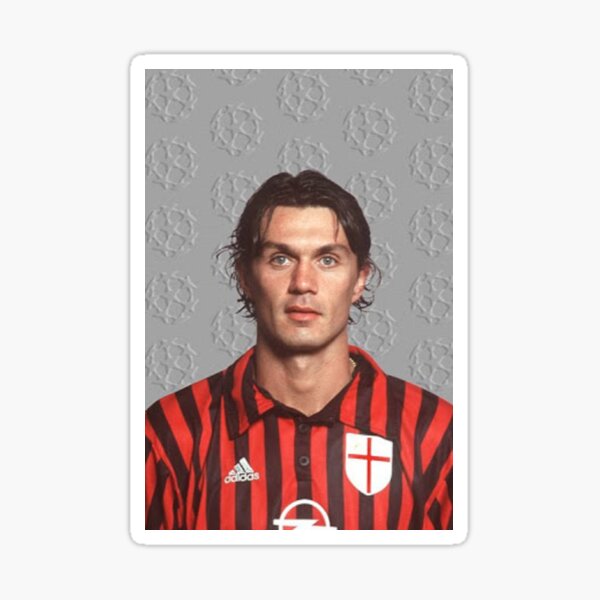 "Paolo Maldini Art" Sticker for Sale by nencyputri | Redbubble