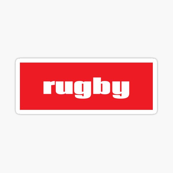 "Rugby " Sticker for Sale by ProjectX23 | Redbubble