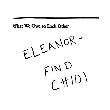 "What We Owe To Each Other. Eleanor find Chidi" Journal for Sale by ...