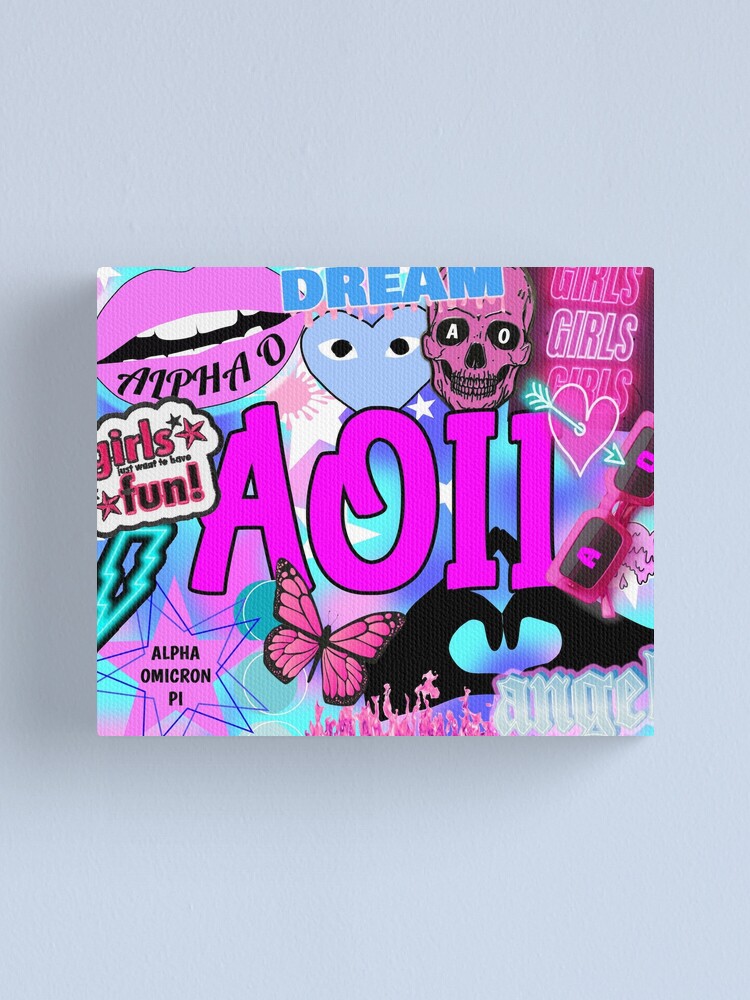"AOII" Canvas Print for Sale by jormarbs | Redbubble