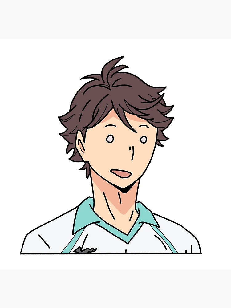 "Surprised Oikawa Sticker (Color) | Haikyuu!!" Poster for Sale by ...