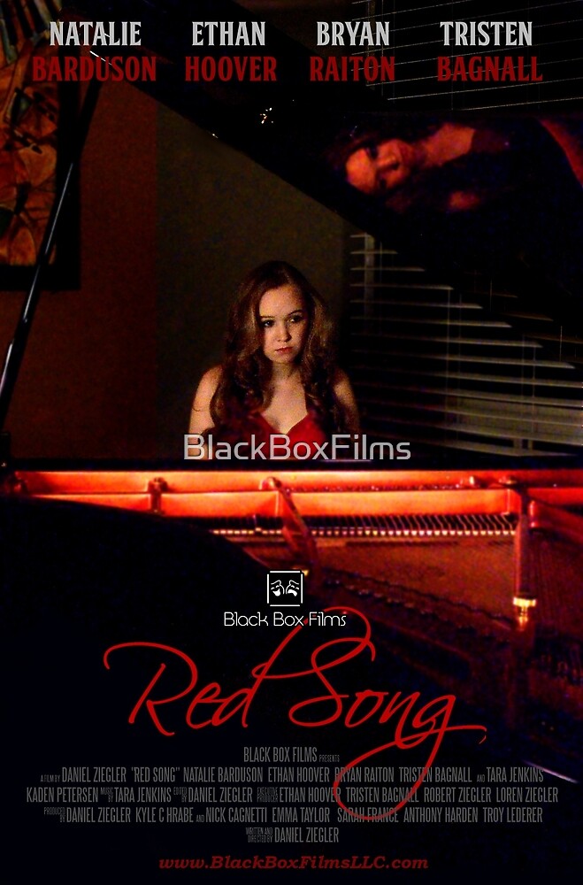 "Red Song Poster" by BlackBoxFilms | Redbubble