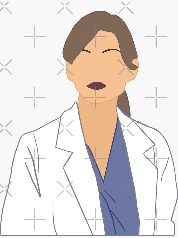 "Meredith Grey sticker" Sticker by Ghflem | Redbubble