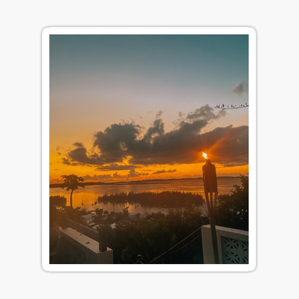 "Burn baby burn " Sticker for Sale by TheBermudaExpat | Redbubble