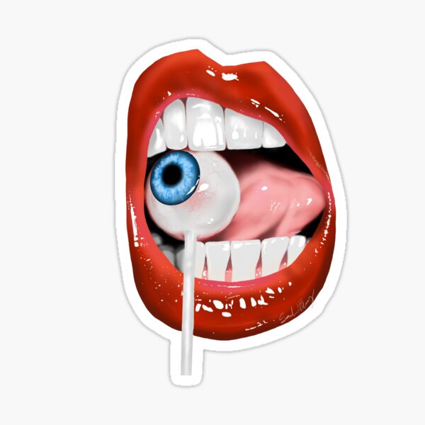 "SWEET TOOTH" Sticker by Artlovve | Redbubble
