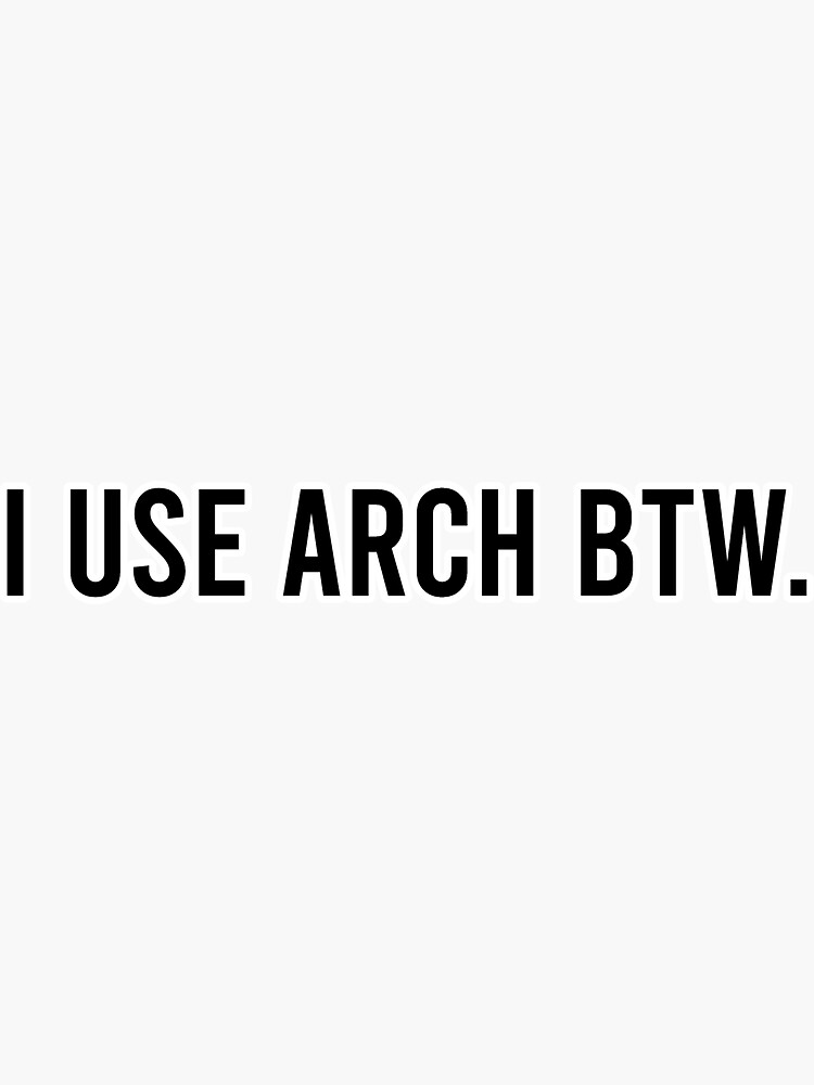 "Arch Linux Laptop | Plain" Sticker for Sale by ashersstuff | Redbubble