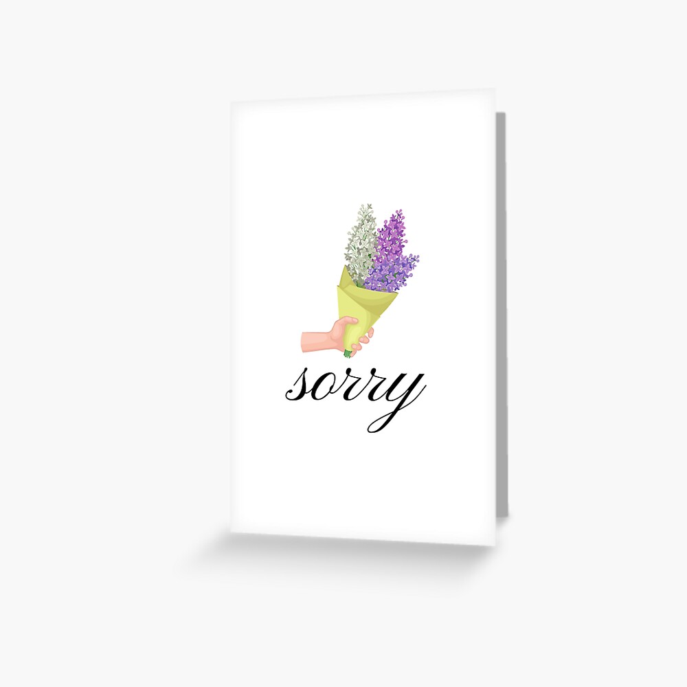 "sorry cards" Greeting Card for Sale by princegiri | Redbubble