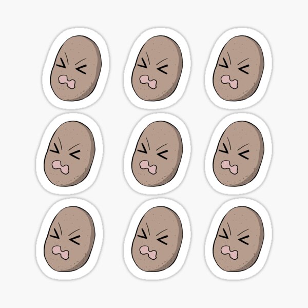 "Cute Potato" Sticker for Sale by TriggerAura | Redbubble