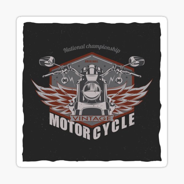 "Original National Championship Vintage Motorcycle" Sticker for Sale by ...