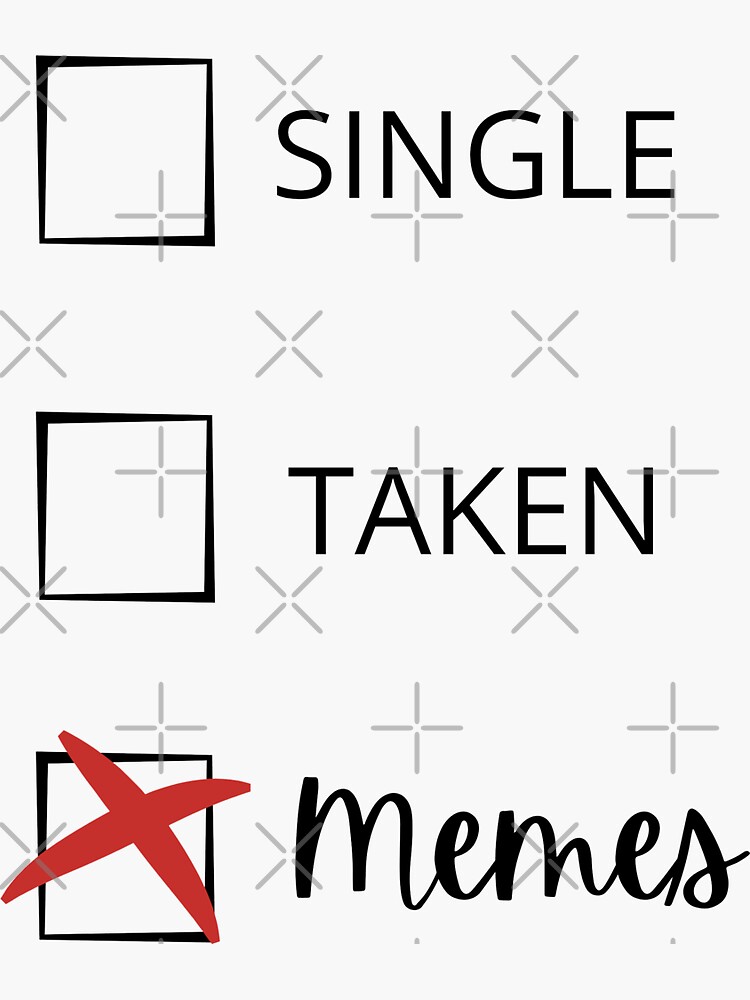 "Classic Single Taken" Sticker by amirrahim7 | Redbubble