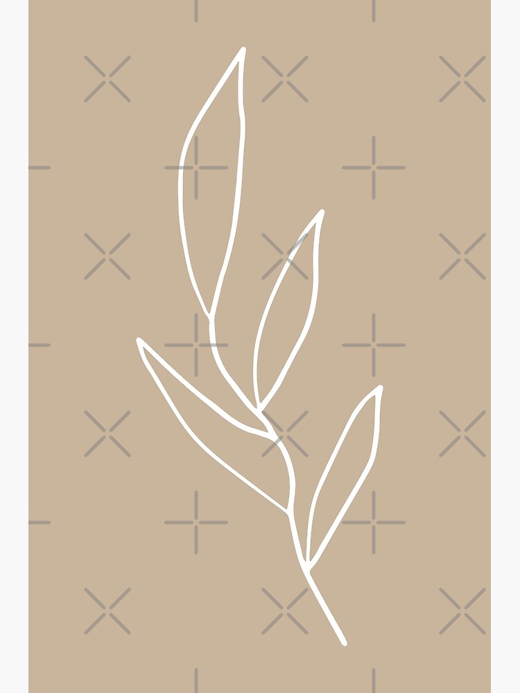 "Delicate Leaf Line Art" Art Print by SoloTravelerSt | Redbubble