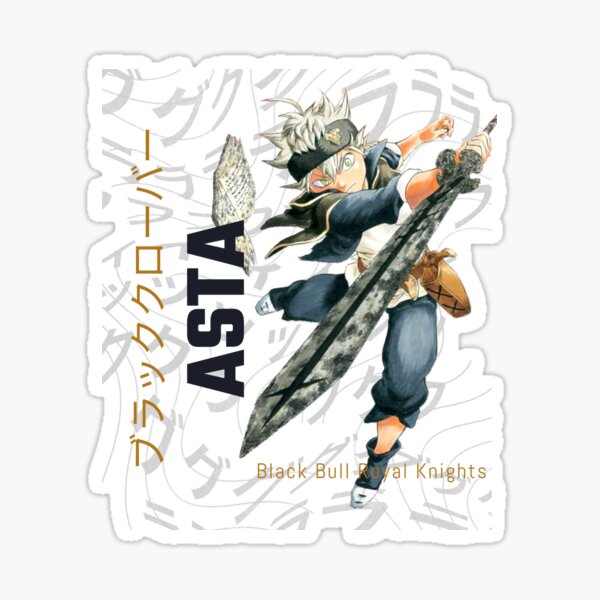 "Asta - Black Clover" Sticker for Sale by JuanGames | Redbubble