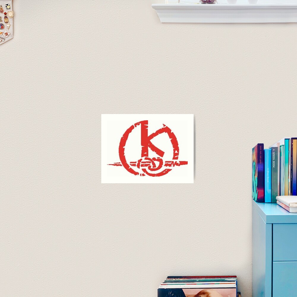 Impression artistique « Logo Kaamelott Rouge sur fond Blanc », par ...