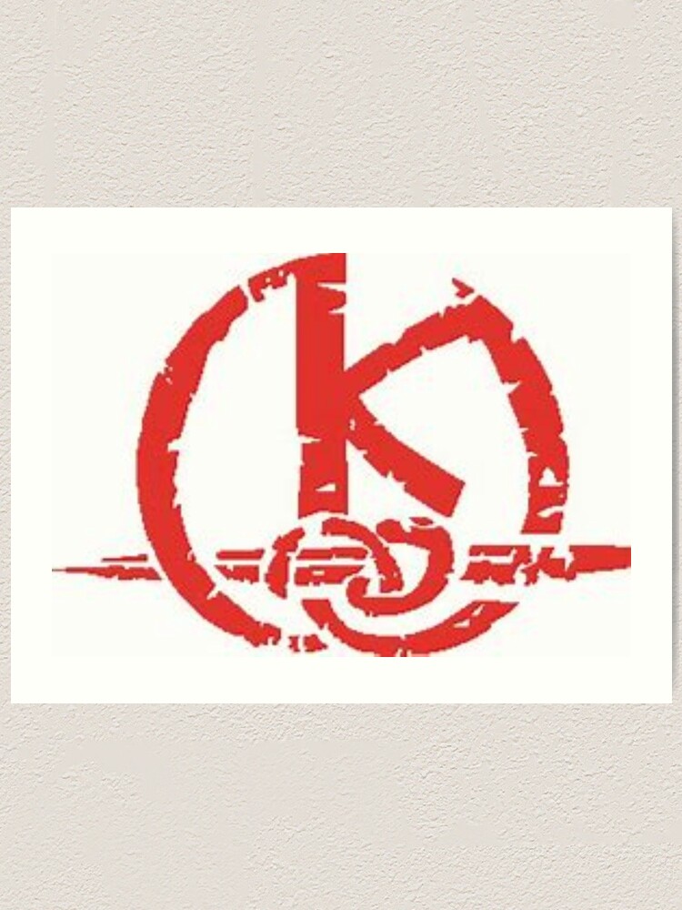 Impression artistique « Logo Kaamelott Rouge sur fond Blanc », par ...