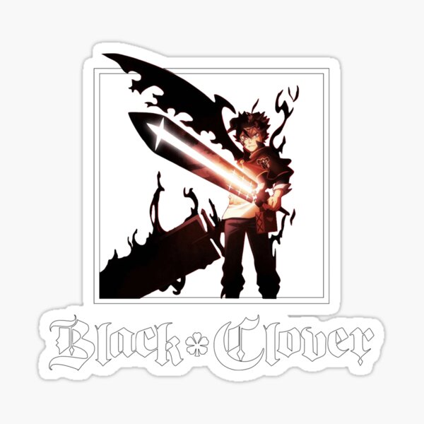 "Black Clover, Asta, Black bulls, Black clover anime" Sticker by ...