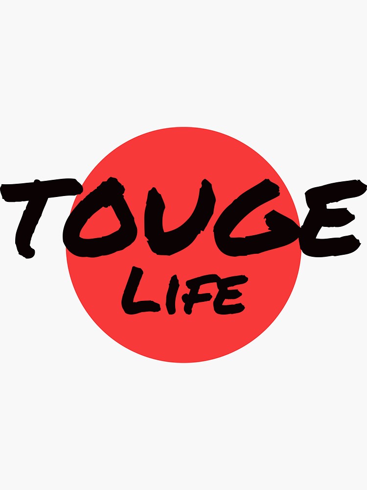 "TOUGE - TOGE life red sun logo" Sticker for Sale by ukreanra | Redbubble