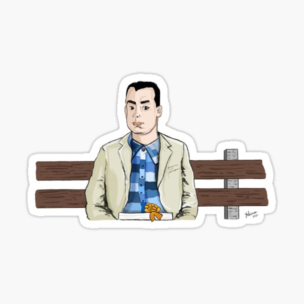 "Forrest Gump" Sticker by elli-S-lant | Redbubble