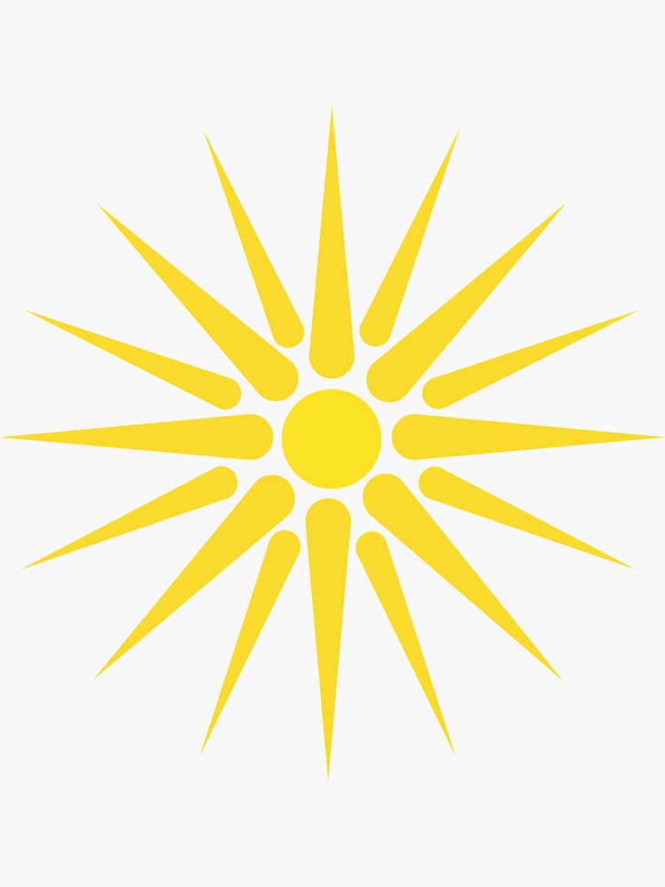 "Macedonian Star" Sticker for Sale by dragonlynx | Redbubble
