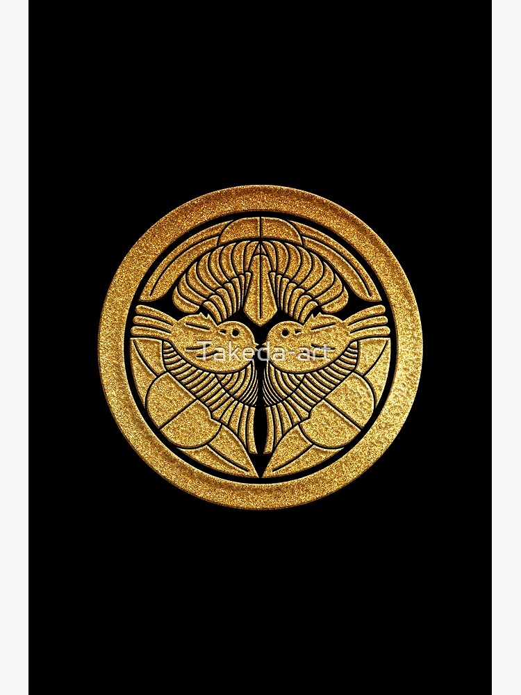 "Uesugi Sasa Kamon in Gold Seal " Poster for Sale by Takeda-art | Redbubble