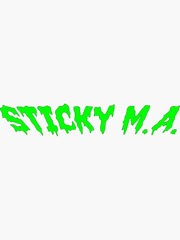 "Sticky M.A" Sticker by aleeex89 | Redbubble