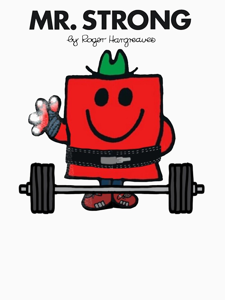 "Mr Strong Barbell weightlifting" Essential T-Shirt for Sale by ...